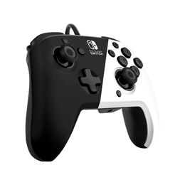 pdp LLC 500-134-BW Faceoff™ Deluxe+ Audio Wired Controller Black & White für Nintendo Switch Lite, OLED