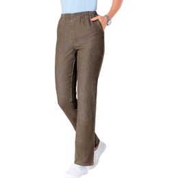 CR&Eacute;ATION L Damen Schlupfjeans mit zwei Seitentaschen taupe Gr&ouml;&szlig;e 52