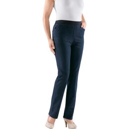 Damen Stretch-Jeans mit Rundum-Dehnbund dark blue, Gr&ouml;&szlig;e 255