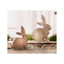 Hase Mangoholz, 2er Set