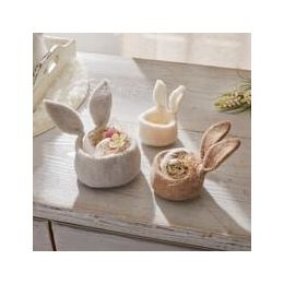 Osternest Hase, 3er Set