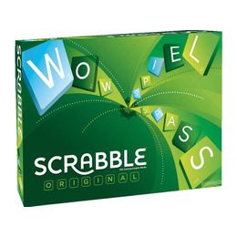 Mattel GAMES Y9598 Scrabble Original Brettspiel Grün