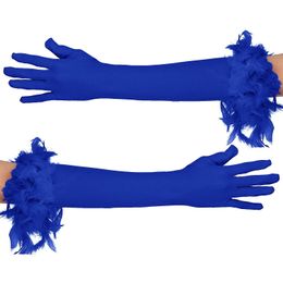 buttinette Handschuhe "Glamour", royalblau