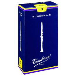 Vandoren Blattabschneider Klarinette, Classic Bb-Klarinette 1,5 Schachtel mit 10 Blättern - Blatt für Bb