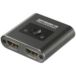 SpeaKa Professional SP-HSW-231 2 Port HDMI-Switch UHD 8K @ 60 Hz, UHD 4K @ 120 Hz