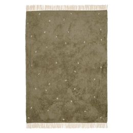 Little Dutch Teppich Punkte oliv 170 x 120