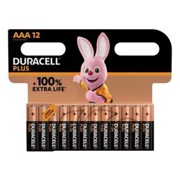 Duracell Batterie "Plus", AAA Mikro, 12er-Pack