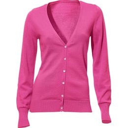 Heine Damen Feinstrickjacke im Cardigan-Style pink Gr&ouml;&szlig;e 38