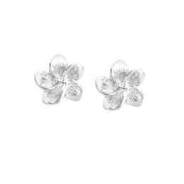 Elli Ohrringe Frangipani Blüte Damen Größe One Size silber
