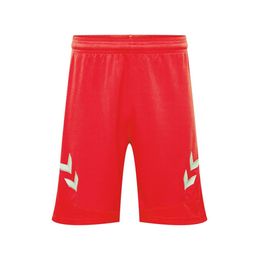 Hummel Sportshorts 'Lead' Herren Gr&ouml;&szlig;e M hellgrau / rot / schwarz