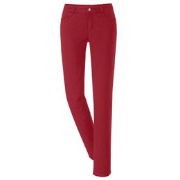 Ascari Damen Stretch-Jeans in R&ouml;hren-Form, rot, Gr&ouml;&szlig;e 38