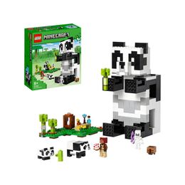 Lego Minecraft 21245 Das Pandahaus Bausatz, Mehrfarbig