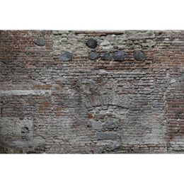 Ziegel2 xxl 5 fototapete steinoptik natur 267 x 400 cm (4 Teile) Online Fototapeten bestellen - 267 x 400 cm (4 Teile) - Braun, Grau