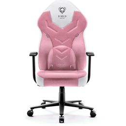Diablo X-Gamer 2.0 Gaming Stuhl Computerstuhl ergonomischer Bürostuhl Gamer Chair Schreibtischstuhl: Marshmallow Pink