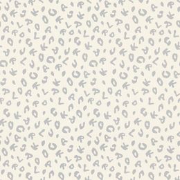Exklusive Luxus Tapete Profhome 378561 Vliestapete glatt mit abstraktem Muster und metallischen Akzenten grau weiß silber 5,33 m2 - grau