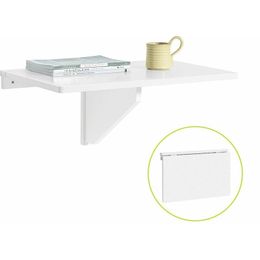 sobuy - FWT03-W Wandklapptisch Küchentisch Kindermöbel Laptoptisch Esstisch Schreibtisch weiß