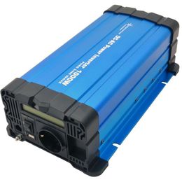 Solartronics Spannungswandler FS1000D 24V 1000 Watt reiner Sinus blau m. Display
