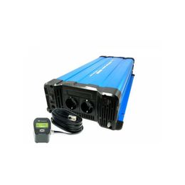 Solartronics Spannungswandler FS4000DR 12V 4000 Watt reiner Sinus BLAU Fernbedienung optional Mit Kabelfernbedienung CRD80
