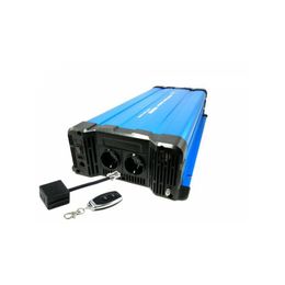 Solartronics Spannungswandler FS4000DR 12V 4000 Watt reiner Sinus blau Fernbedienung optional Mit Funkfernbedienung CRW88