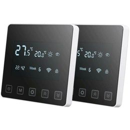 2 pack WiFi Smart Thermostat Kesselthermostate Thermostat Raumthermostat Programmierleistung mit lcd and App Control