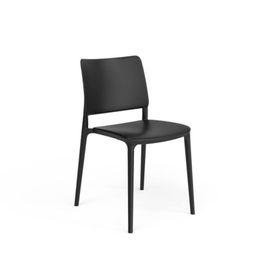 One To Sit Stapelstuhl Sera weiß/schwarz/grau/taupe Stuhl stapelbar schwarz