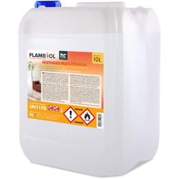 9x 10 l Flambiol Bioethanol 96,6% Premium für Ethanolkamin in Kanistern