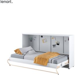 Lenart Schrankbett Wandbett Concept Pro CP06 90x200 horizontal weiß glanz