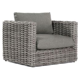 SonnenPartner - Loungesessel Sands Aluminium mit Polyrattan charcoal Lounge-Sessel