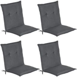 4er Set Niederlehner Auflage Loft nl 100x50x6cm Graphitgrau - Beautissu