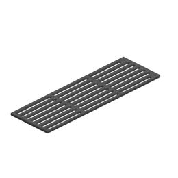 Allgrill Gussrost für Gasgrill Chef s 15 x 46 cm Gusseisen Grillrost