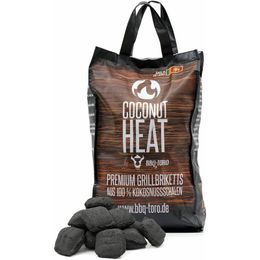 Coconut Heat 10 kg Premium Grillbriketts aus 100 % Kokosnuss - BBQ-Toro