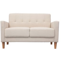 Miliboo 2-er Designer-Sofa moon beige