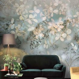 Erismann Art Edition by Guido Maria Kretschmer Fototapete Digitaldruck mit Blumen Beige 3.00 x 2.70 m Blüten Tapete für Wohnzimmer - Flur - Büro