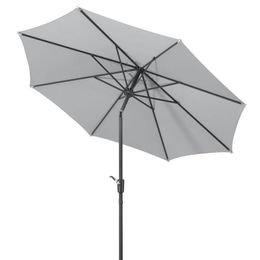 Harlem Mittelmastschirm ø 270 cm rund in 5 Farbvarianten Sonnenschirm 14 Silbergrau - Schneider Schirme