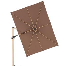 Doppler Alu Wood Pendel AX Ultra 220 x 300 cm Pendelschirm Ampelschirm 3 Farben 451268 846 Greige