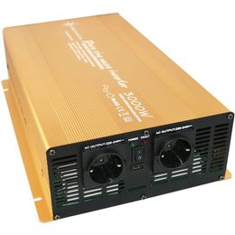 Solartronics Spannungswandler np 12V 3000 Watt reiner sinus Gold Edition usb