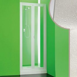 FORTE Duschtür mit Falttür-Öffnung aus Acryl h 185 cm mod. Saturno 85 cm