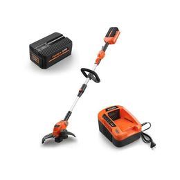 40V Akku Motorsense/Rasentrimmer set mit Akku und Ladestation E312D - Fuxtec