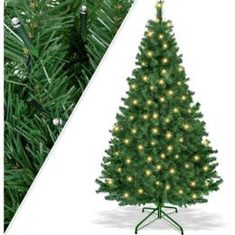 Weihnachtsbaum künstlich Tannenbaum 180cm / Grün Mit led - Grün Mit led - Kesser