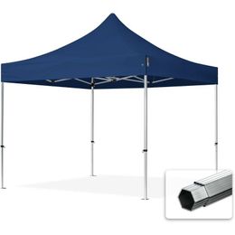 3x3 m Faltpavillon professional Alu 40mm, blau - blau