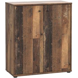 Kommode 0 Old Wood Sideboard Modern - 73,7x85,5x34,8 cm (BxHxT) - Highboard Anrichte - [Dudley.ten] Büro Arbeitszimmer Wohnzimmer - Old Wood - Newfurn