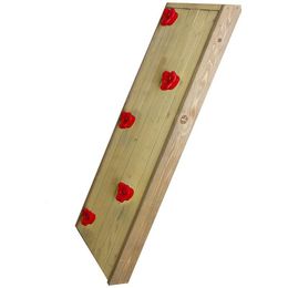 Kletterwand Braun für Spielturm oder Stelzenhaus Kletterwand aus Holz - 132 cm - Braun - AXI