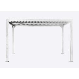 PARAGON OUTDOOR - Metall Pergola Novara 1012 Weiß 360x300x231 cm