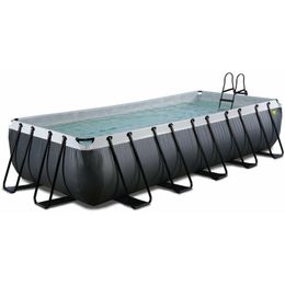 EXIT Toys - EXIT Black Leather Pool 540x250x100cm mit Filterpumpe - schwarz