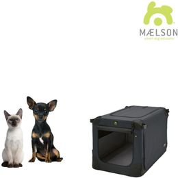 Maelson - Soft Kennel Transportbox mit Tragegriffen, faltbar - anthrazit - 52 x 33 x 33