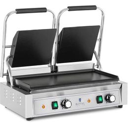 ROYAL CATERING Doppel-Kontaktgrill Elektrogrill Elektrogriller flach 3.600 W