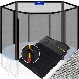 Kesser - Trampolin Ersatznetz Sicherheitsnetz UV-beständig Trampolinnetz Trampolinschutz ø 244 305 366 427 cm einfache Montage Eingangstür mit