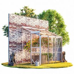 Beistell Aluminium Gewächshaus 3,8m³ 190x122cm Treibhaus Gartenhaus Frühbeet Pflanzenhaus Aufzucht - Gardebruk