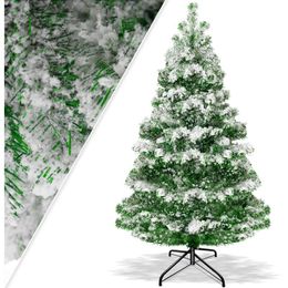 Weihnachtsbaum künstlich Tannenbaum Edeltanne Spritzguss pe 210cm (Schnee) - Mit Schnee - Kesser