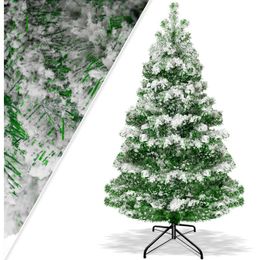 Kesser - Weihnachtsbaum künstlich Tannenbaum Edeltanne Spritzguss pe 140cm (Schnee) - Mit Schnee